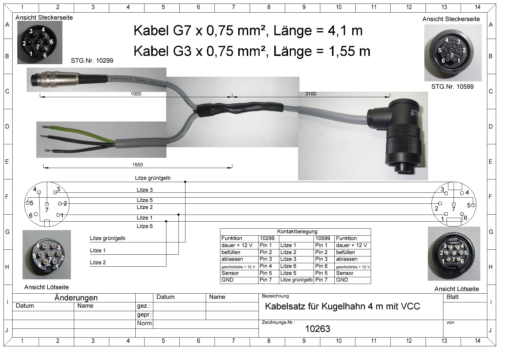Kabelpläne mit Steckerbelegung | Downloads | Steuerungstechnik StG